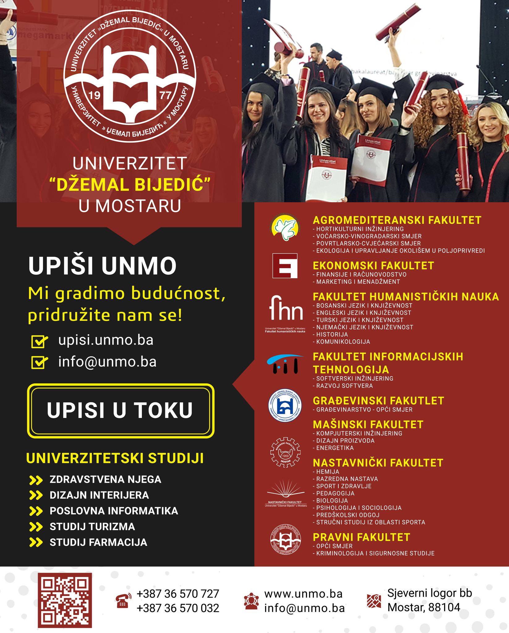 Info baner za upis studenata u akademsku 2022/2023. godinu ...